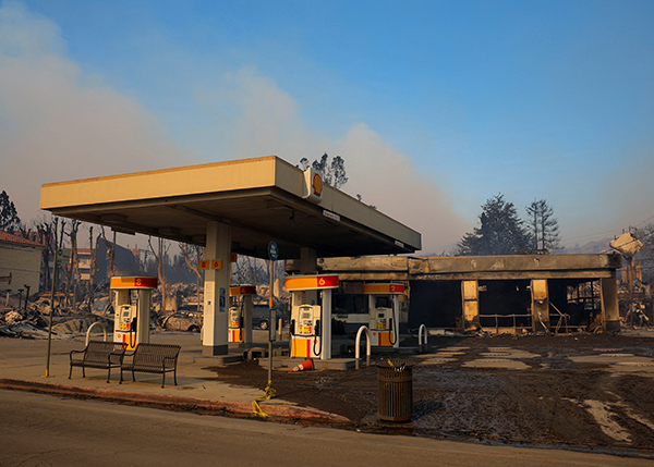 CBS News: Shell gas station before and after slider